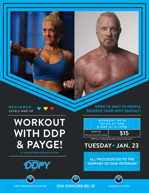 DDPY PC Workout Featuring DDP and Payge January 23rd | DDP YOGA Workshops